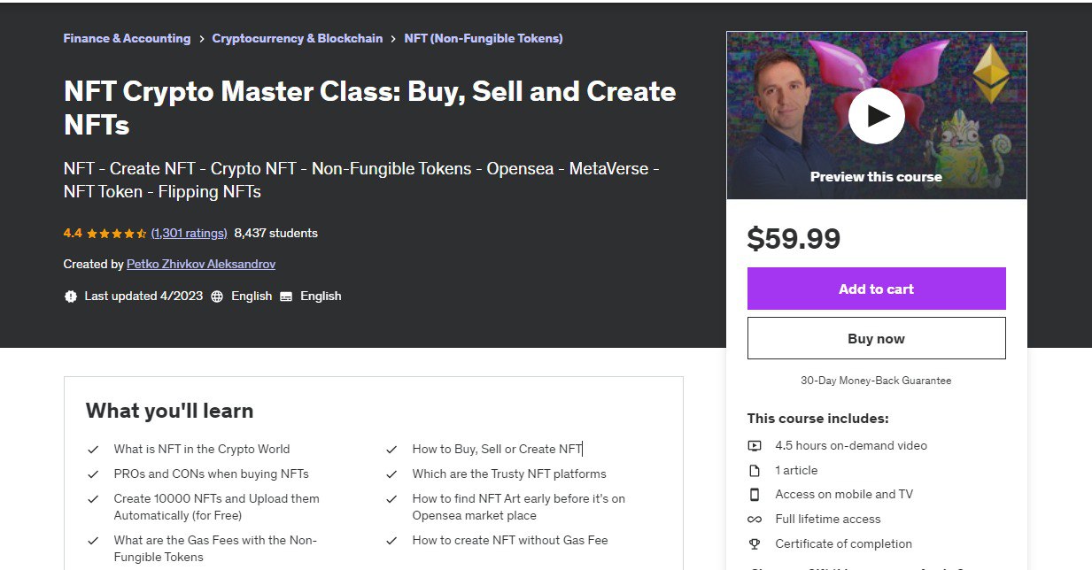 Nft Crybto Master Class - pioneercourses